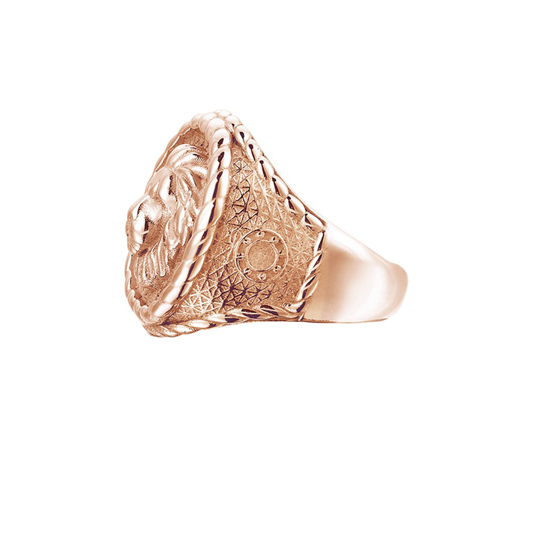 Men's Imperial Leo Ring in Solid Gold - Atolyestone