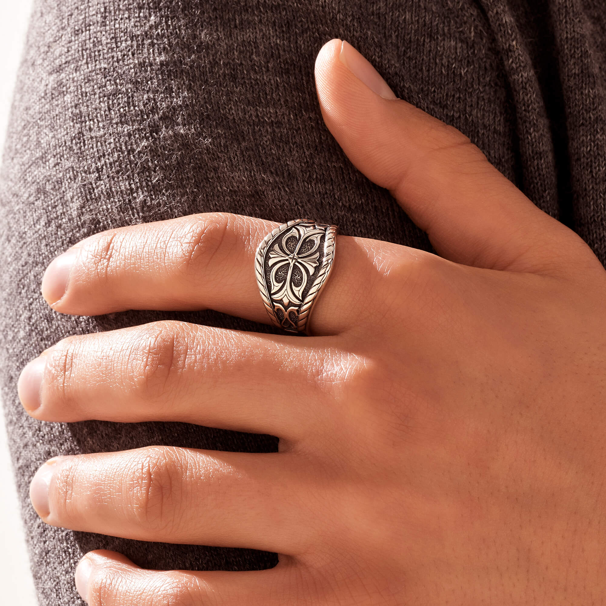 Men's Apex Ring in 925 Sterling Silver - Atolyestone