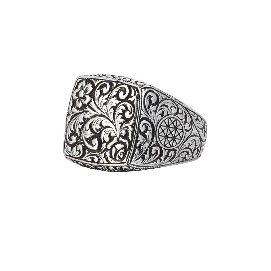 Men's Classic Ring in 925 Sterling Silver - Atolyestone