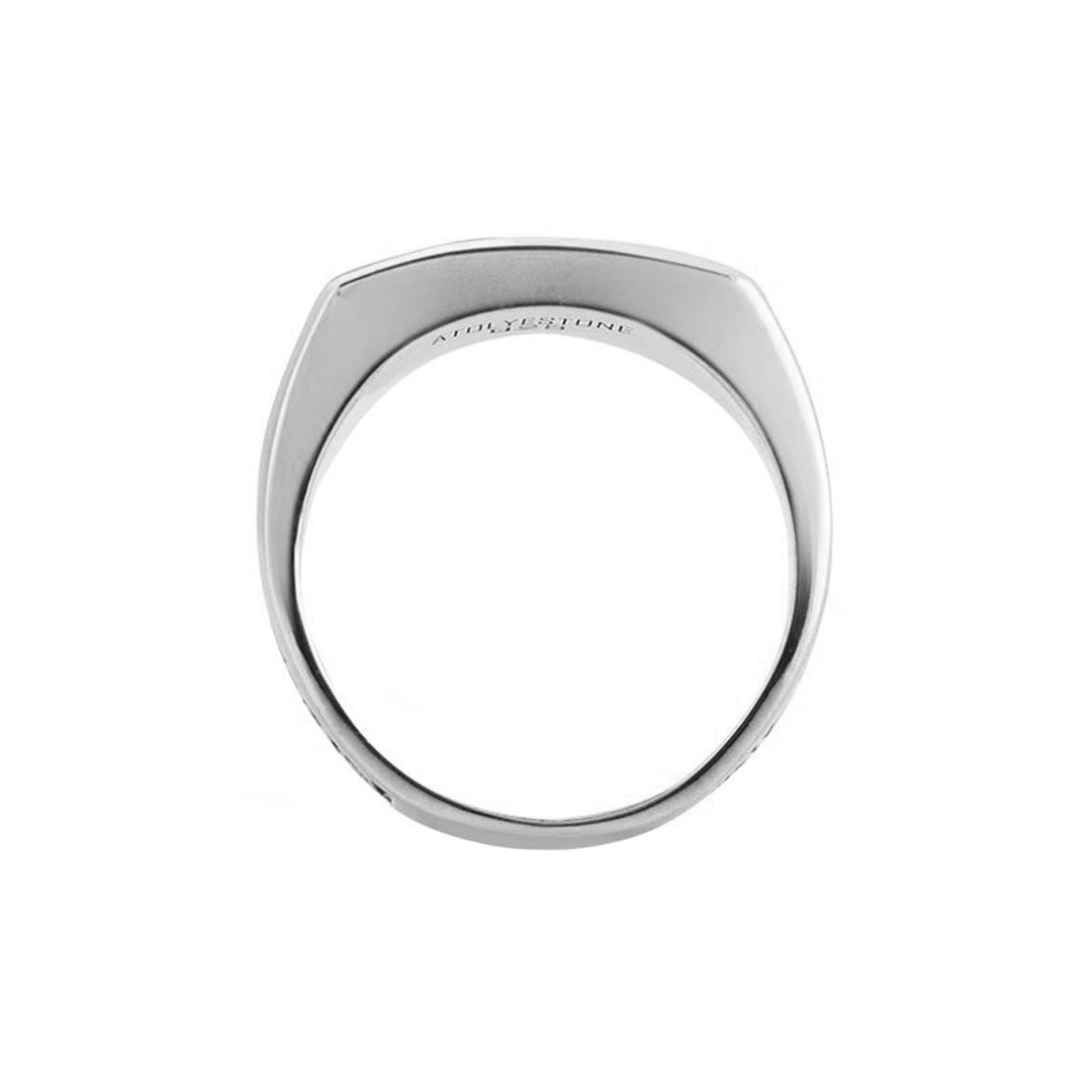 Men's Classic Edge Ring in 925 Sterling Silver - Atolyestone