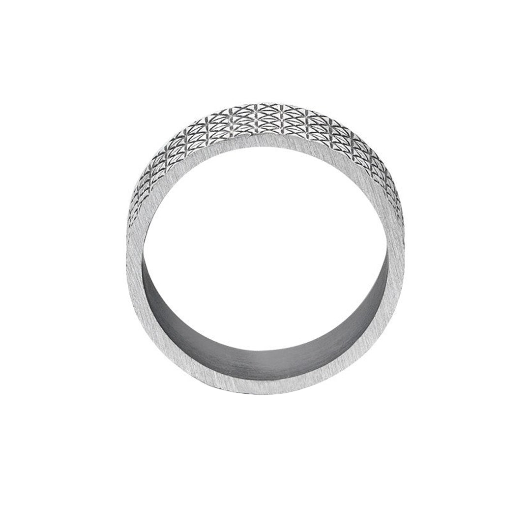Men's 8 mm Sterling Silver Signature Ring - Atolyestone
